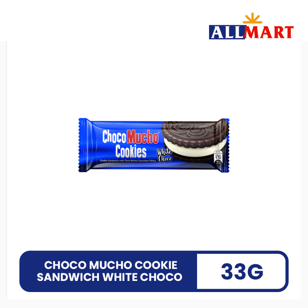 Choco Mucho Cookie Sandwich White Choco 33g | Shopee Philippines