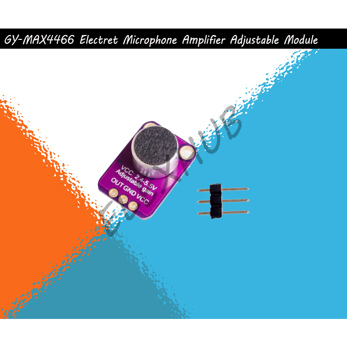 GY-MAX4466 Electret Microphone Amplifier Adjustable Module | Shopee ...
