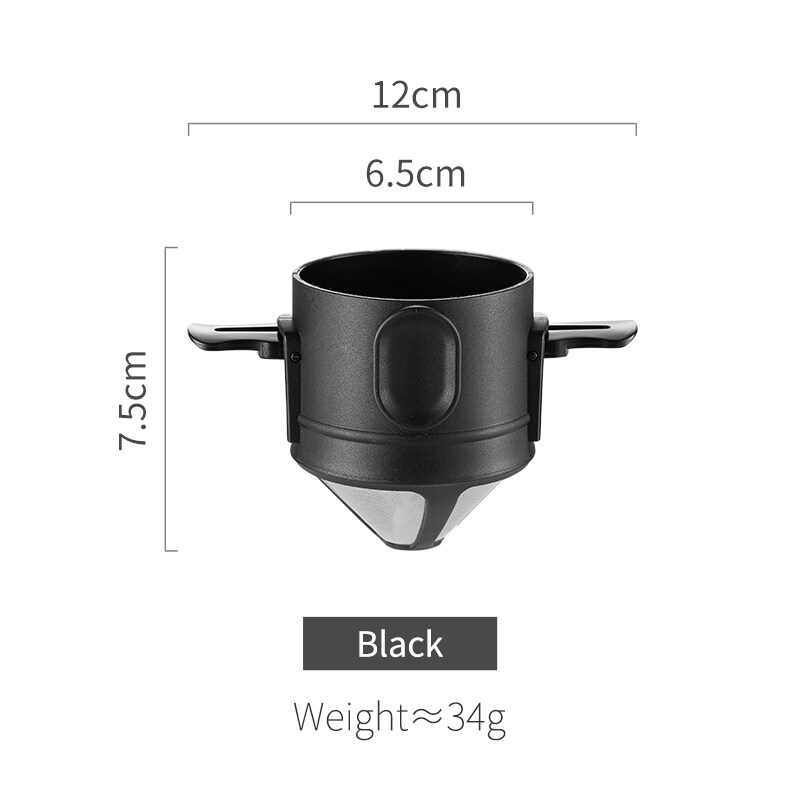 Foldable Coffee Filters Stainless Steel Drip Coffee Funnel Coffee ...