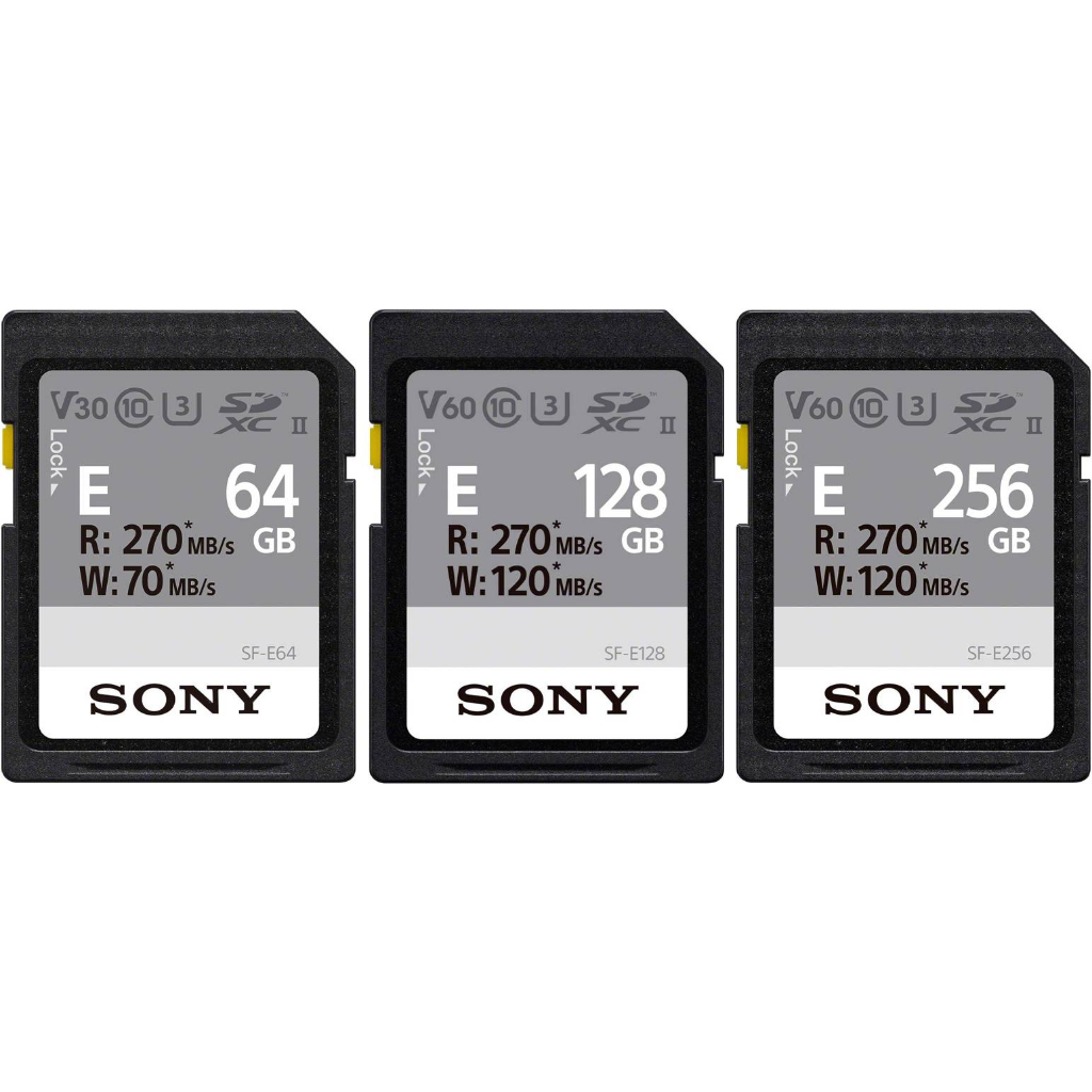 Sony SD SF-E Series UHS-II SD Flash Memory Card 64GB 128GB 256GB ...