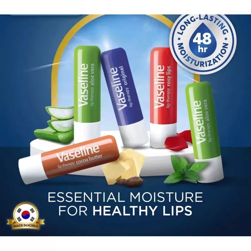 VASELINE LIP THERAPY ALOE VERA WITH PETROLEUM JELLY LIP BALM STICK 4.8G | Shopee Philippines