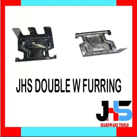 JHS Double W Furring, Metal Furring W Clip (50PCS OR 100PCS SET ...