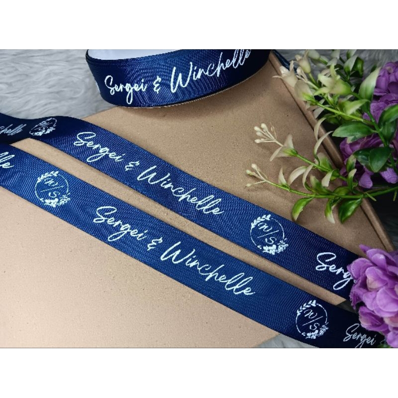 FOR WEDDING RIBBONS CUSTOMIZED WITH DESIGN | Shopee Philippines