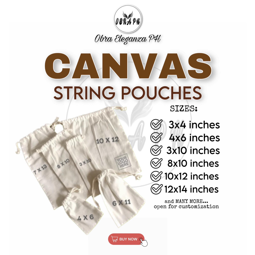 String Pouch Canvas | Plain Katsa String Pouches High Quality Direct ...