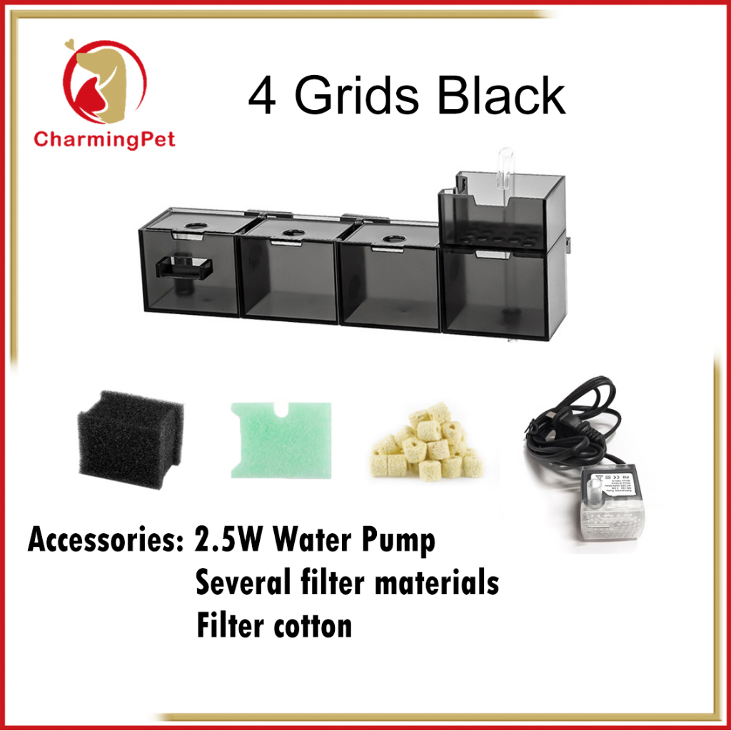 Upgrade Aquarium External Filter Box Fish Tank Filter Box With Water ...