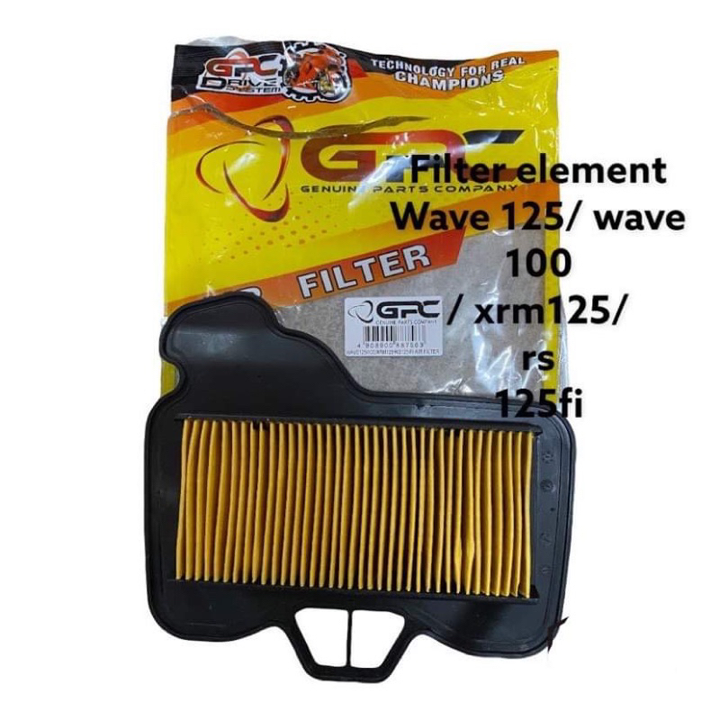 MOTORCYCLE Air Cleaner Element AIR FILTER WAVE125/XRM125/XRM TRINITY ...