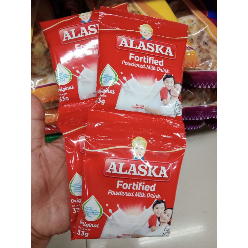 Alaska fortified powdered milk drink 33g.×6packs | Shopee Philippines