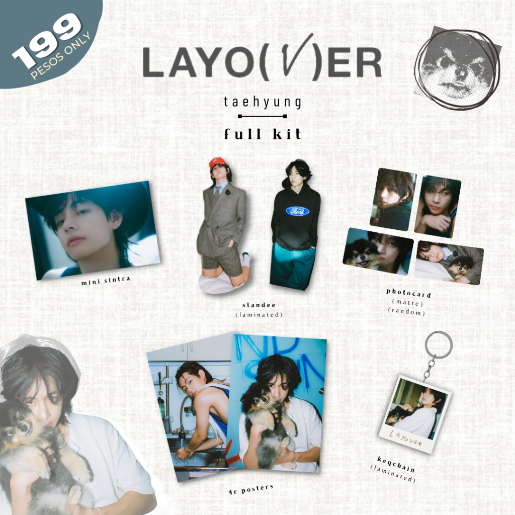 TAEHYUNG V Bias Box: LAYOVER KIT ver. | Shopee Philippines