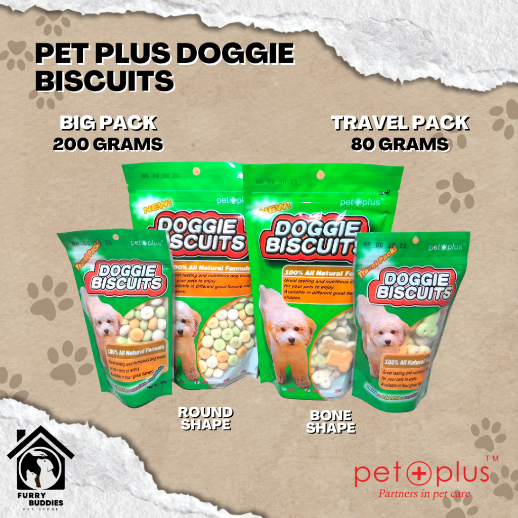 PET PLUS DOGGIE BISCUITS (80 GRAMS & 200 GRAMS) | Shopee Philippines