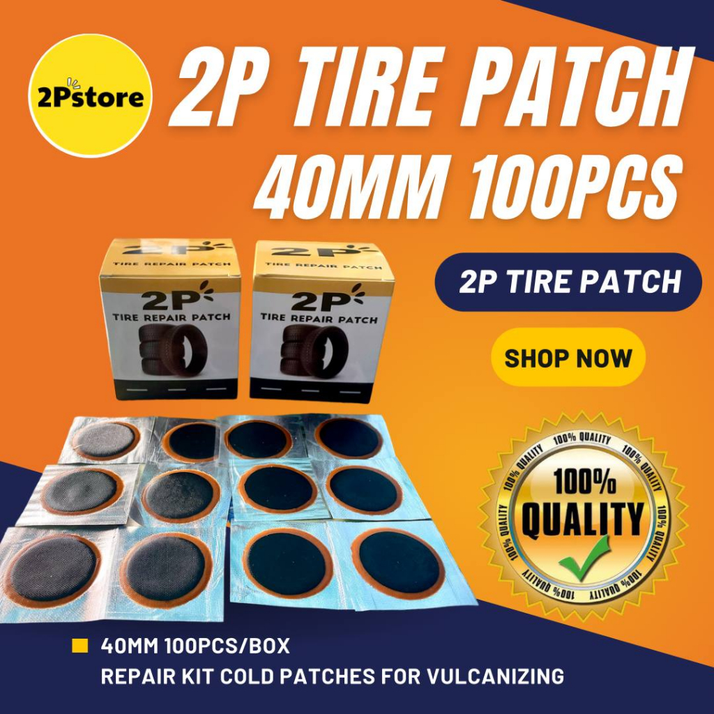 Tire patch 40mm, 2P vulcanizing repair patches kit and tools for ...