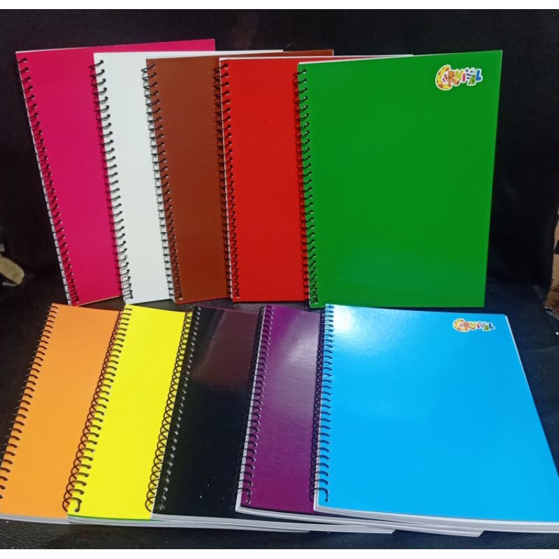 Notebook Spiral / Spring assorted color 80 leaves per pad | Shopee ...