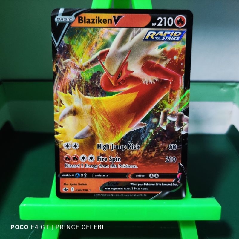 Pokemon Tcg Blaziken V Shopee Philippines