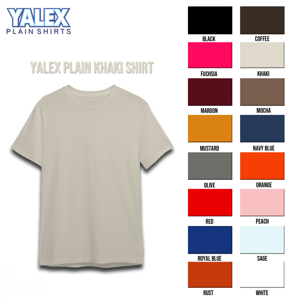 TRANSFORMATIVE TEAL YALEX Brand Plain tshirt cotton unisex (Color of ...