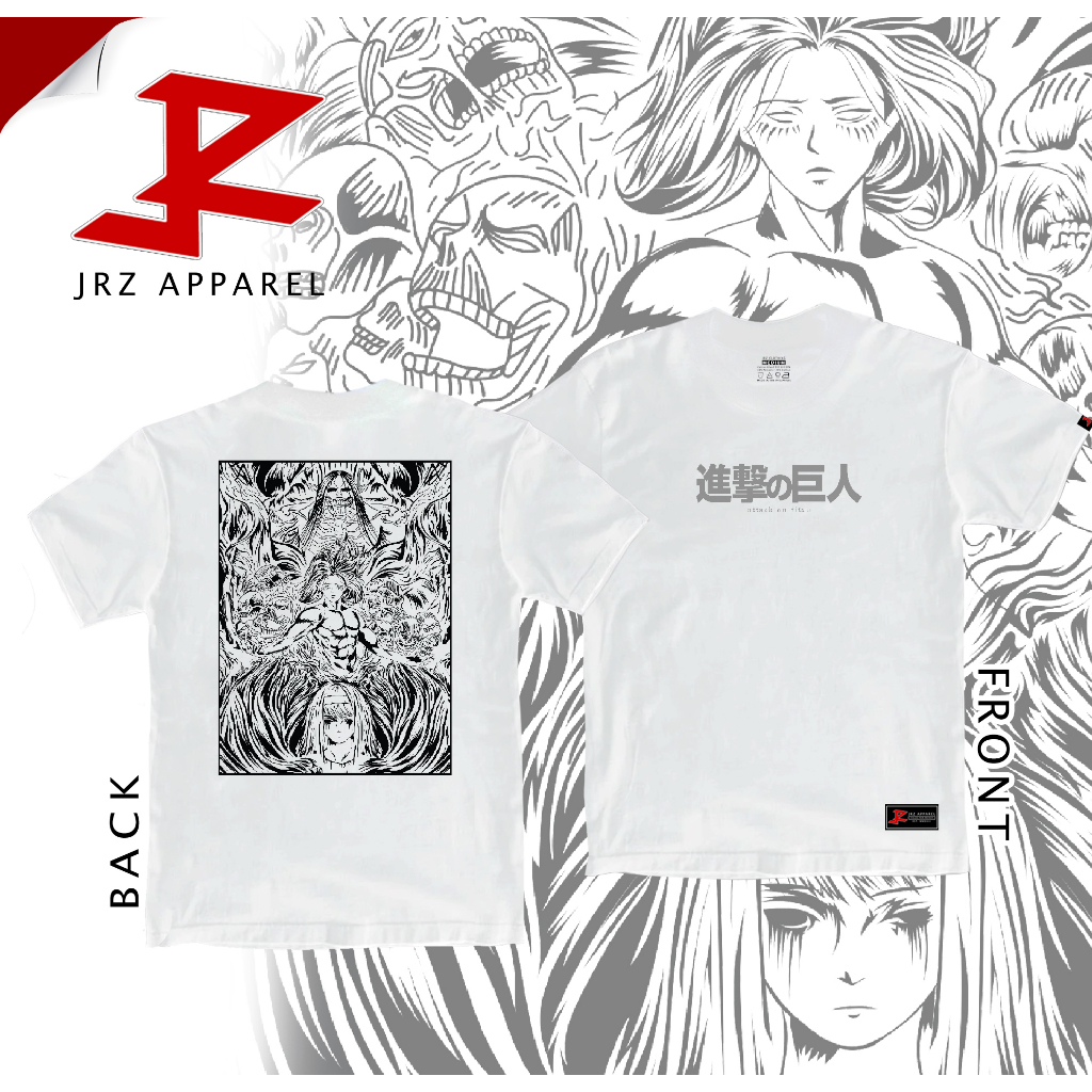 JRZ Apparel The Attack Titan Eren Yeager and Ymir - Shingeki No Kyojin ...