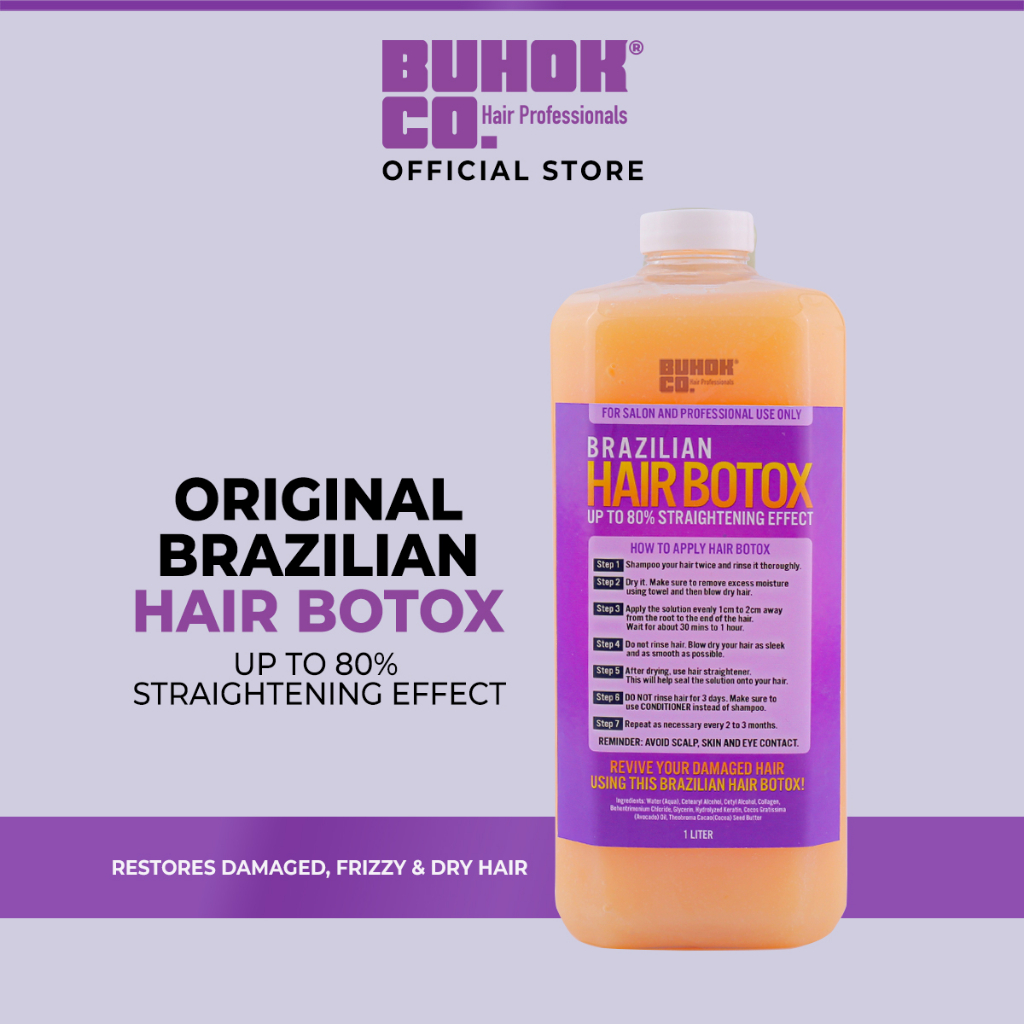 Buhok Co. 1 Liter Brazilian Bot0x for Hair with collagen up to 80% ...