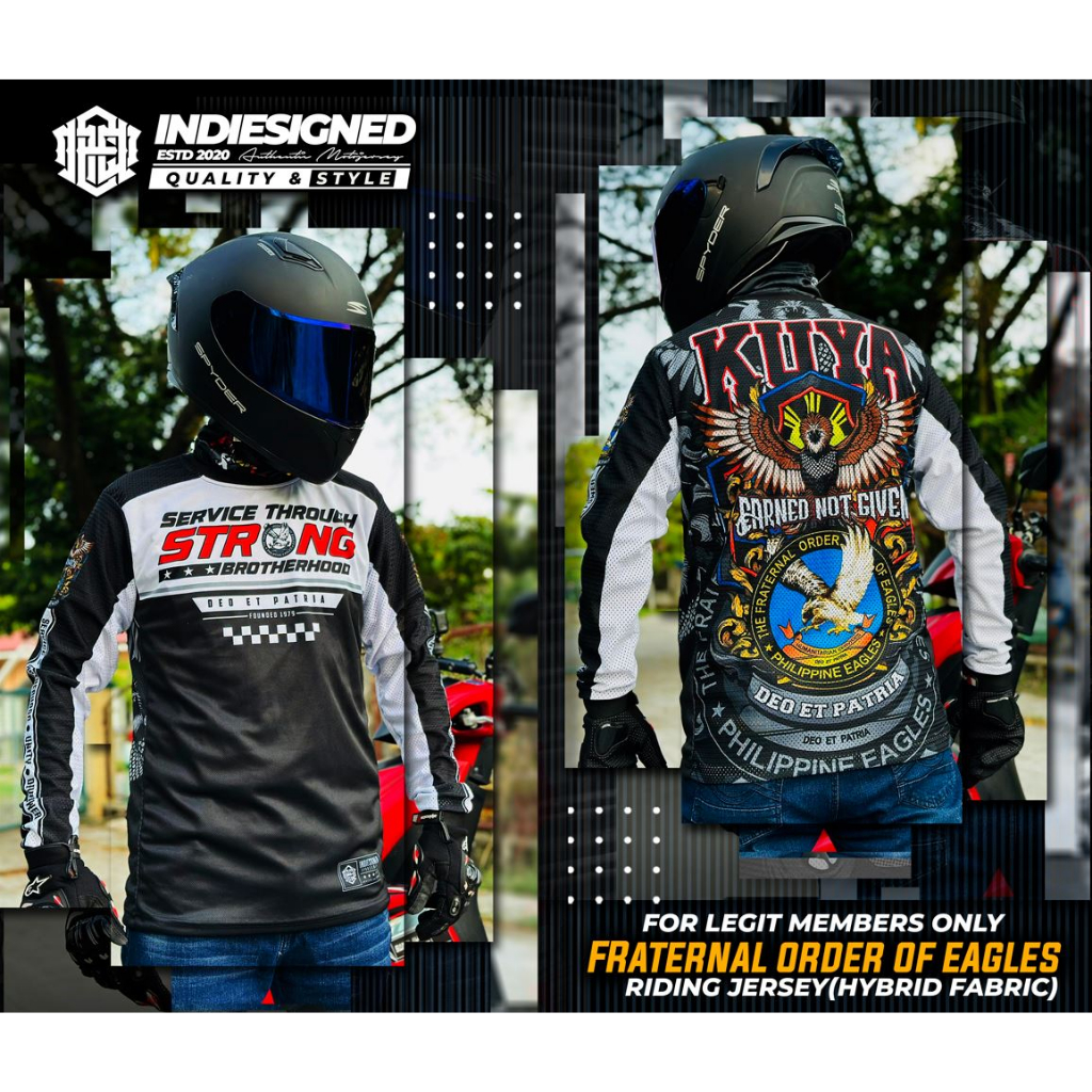THE FRATERNAL ORDER OF EAGLES RIDING JERSEY (INDIESIGNED OFFICIAL) | Shopee Philippines