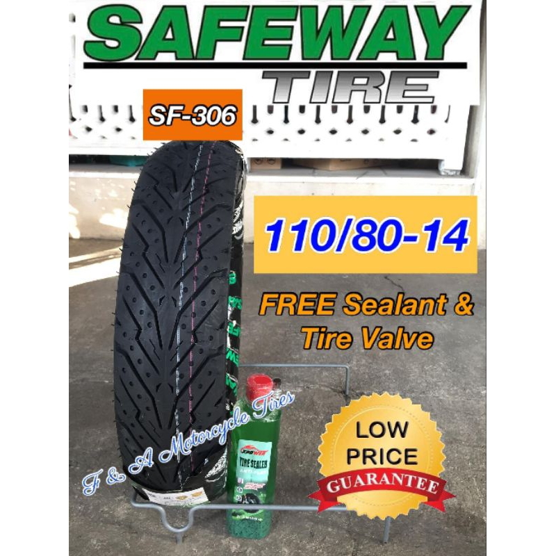 SAFEWAY TIRE Size14 for AEROX V1/V2 (FREE Sealant & Pito) | Shopee ...
