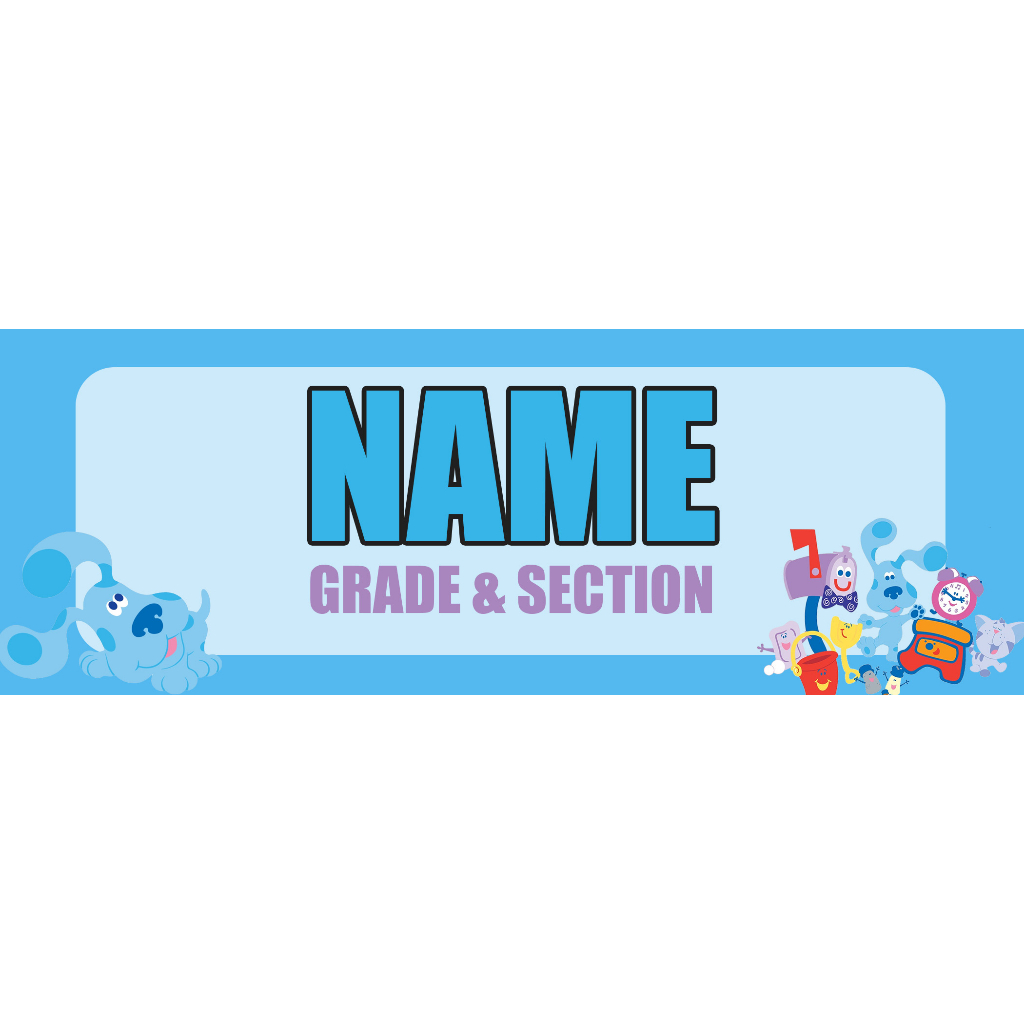 NAME TAG Laminate / PVC for school with FREE ID LACE | Shopee Philippines