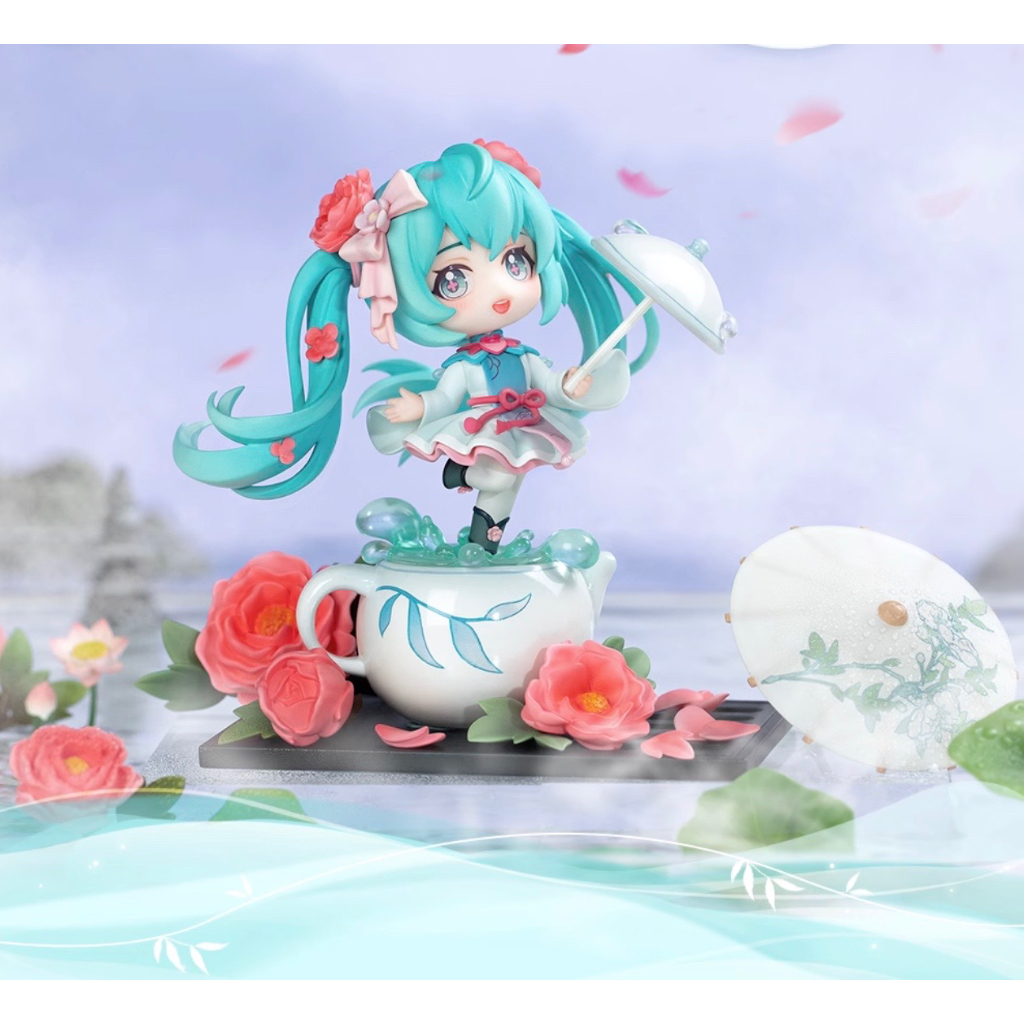VOCALOID Hatsune Miku Huazhi Yurun Chibi Figure Rain Teapot | Shopee ...