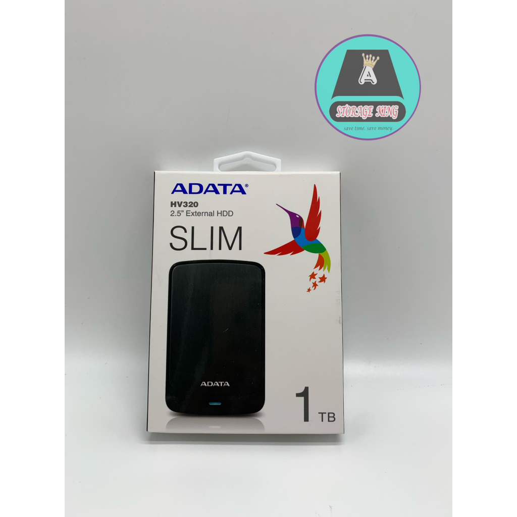 ADATA HV320 1TB SLIM 3.2 GEN Portable HDD External Hard Drive | Shopee ...