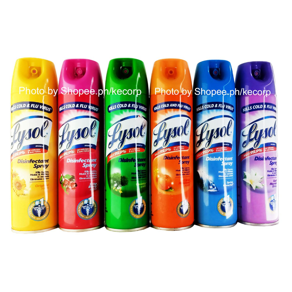 Lysol Spray (Early Morning Breeze, Citrus Meadows, Spring Waterfall ...