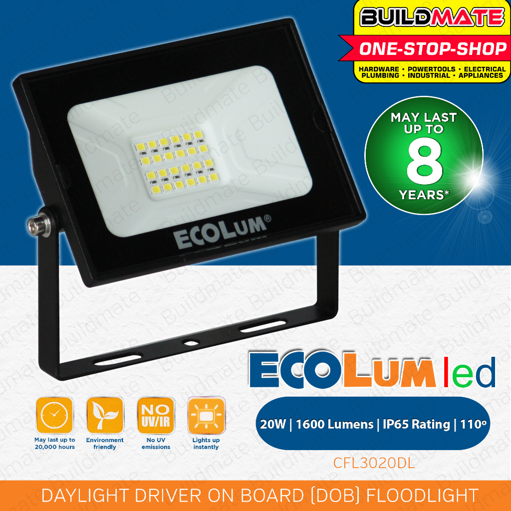 BUILDMATE Ecolum LED Driver On Board DOB Floodlight 20W | 30W | 50W ...