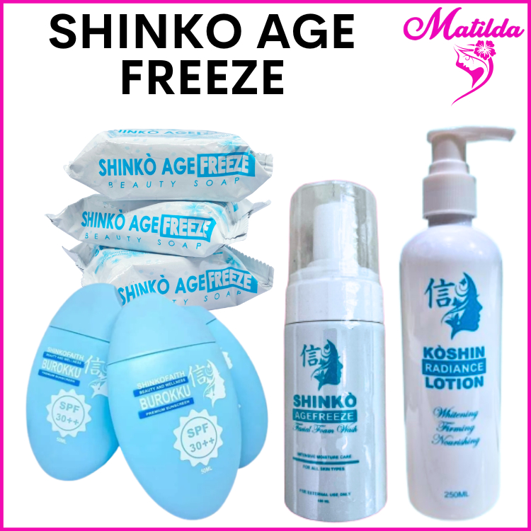 Shinko Age Freeze Beauty Soap Shinko Sunscreen Original Glutathione ...