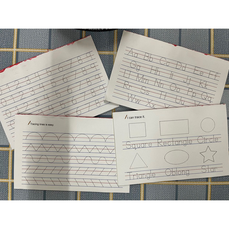 Tracing Pas - Alphabet, Numbers, Lines & Shapes - 40pages | Shopee ...