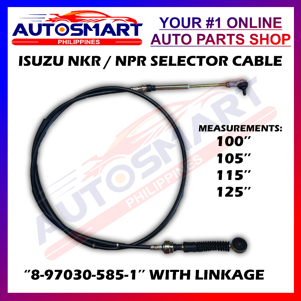Isuzu NKR/NPR LH SELECTOR CABLE 8-97030-585-1 w/ Linkage | Shopee ...