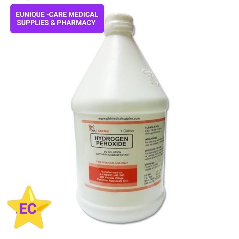 HYDROGEN PEROXIDE 3% SOLUTION ( 1 GALLON @ ₱390only ) | Shopee Philippines