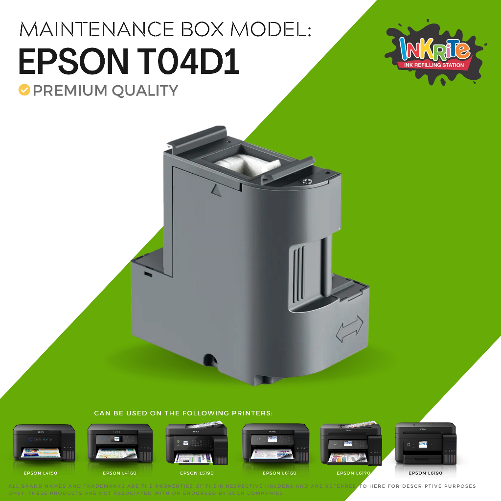 Inkrite T04D1 Maintenance Box for Epson L11050 L14150 L6460 L6490 L6190 ...