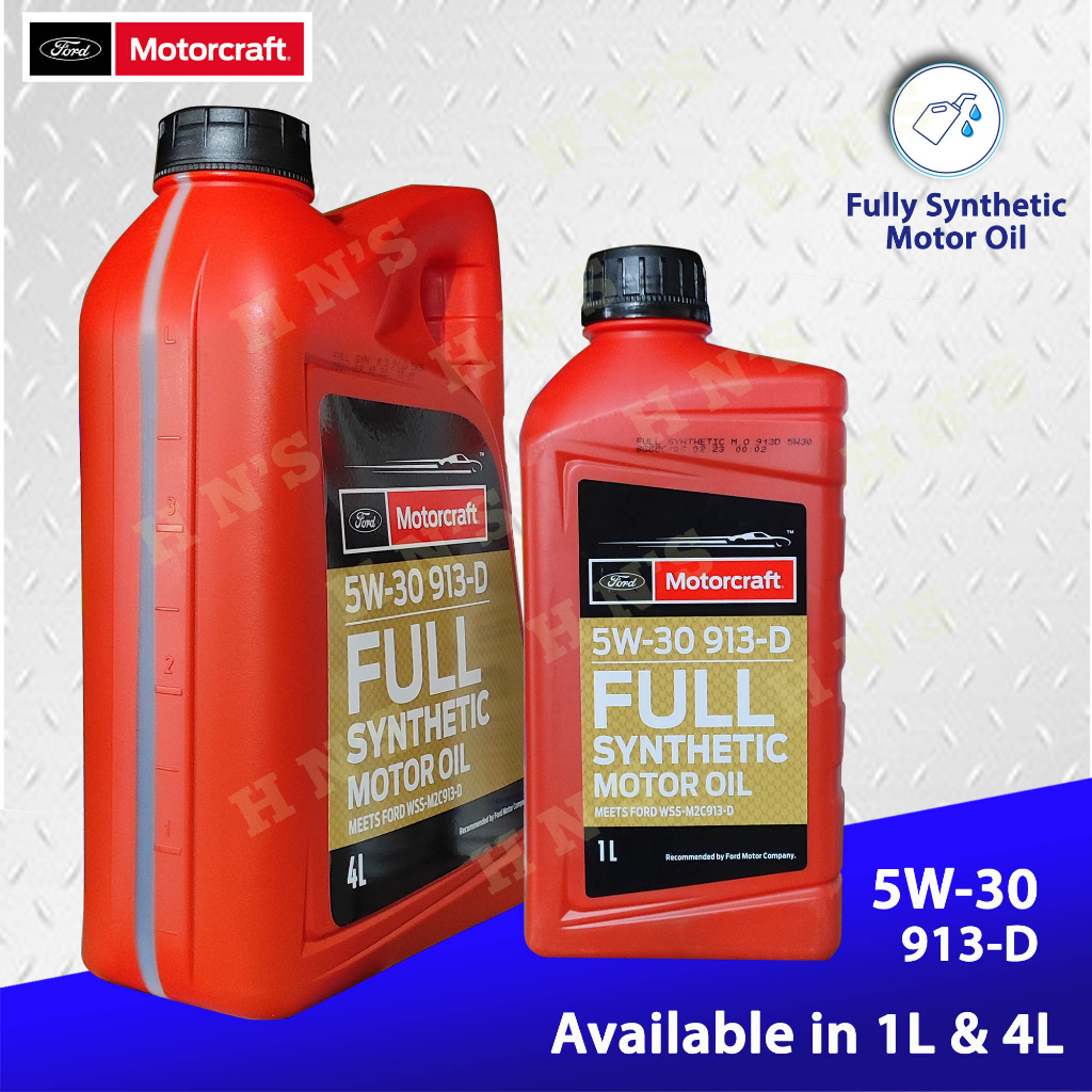 Motorcraft Fully Synthetic Motor Oil 5w 30 913 D Meets Ford Wss