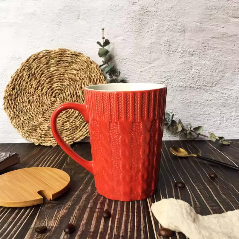 Personal ceramic Mark cup handle coffee milk breakfast cup color random ...