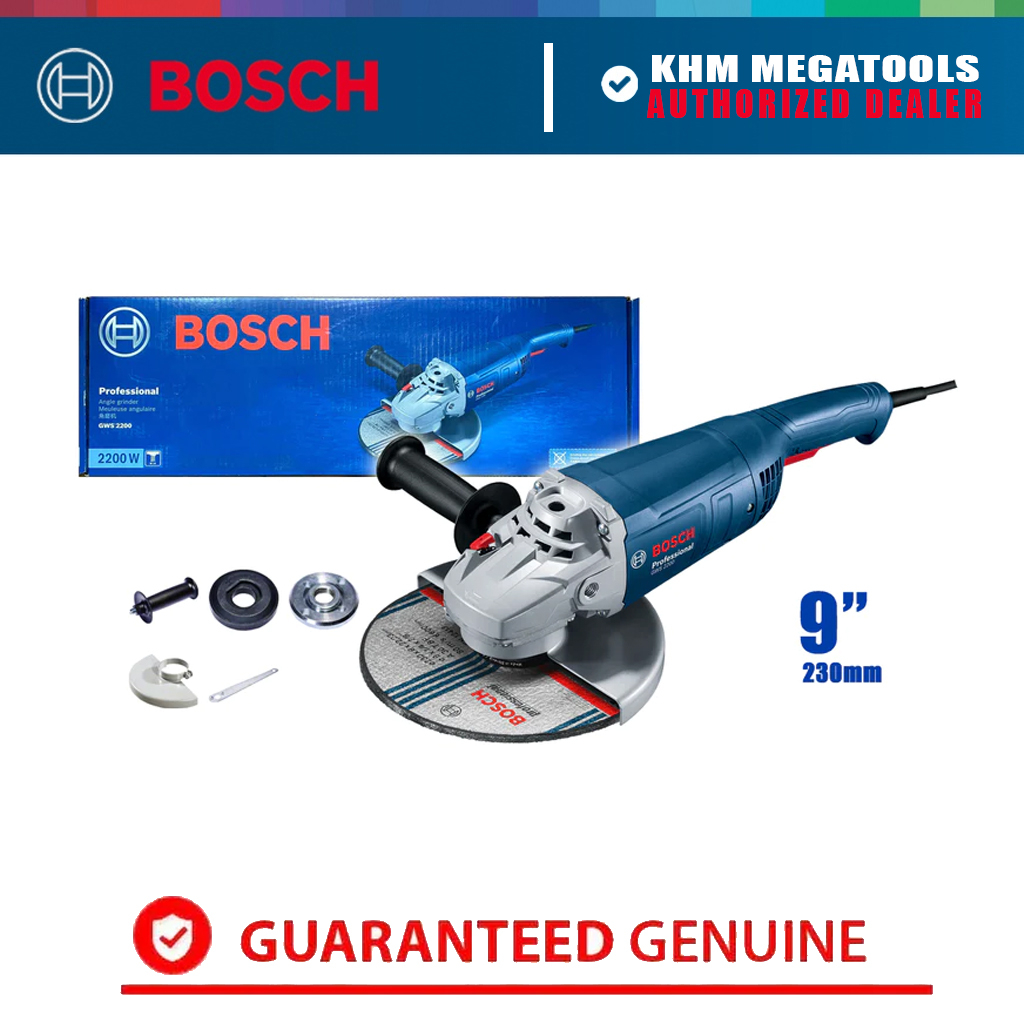 Bosch GWS 2200 / 2200-230 Large Angle Grinder 9" (230mm) 2200W •khm ...