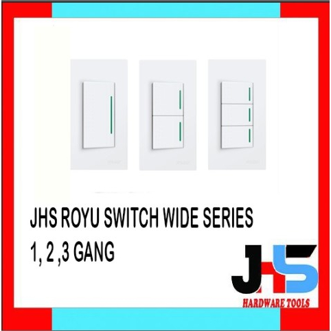 JHS ROYU WIDE SERIES 1 Way Switch , OUTLET with Reflector - 1, 2, 3 ...
