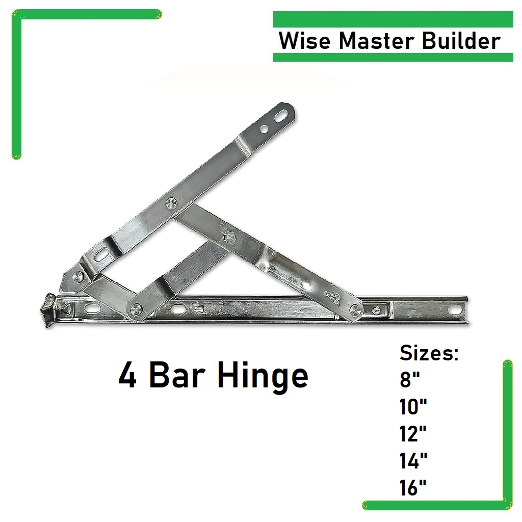 4 Bar Hinge SIDE Open 2.0 Ordinary Stainless Steel (Awning Casement ...