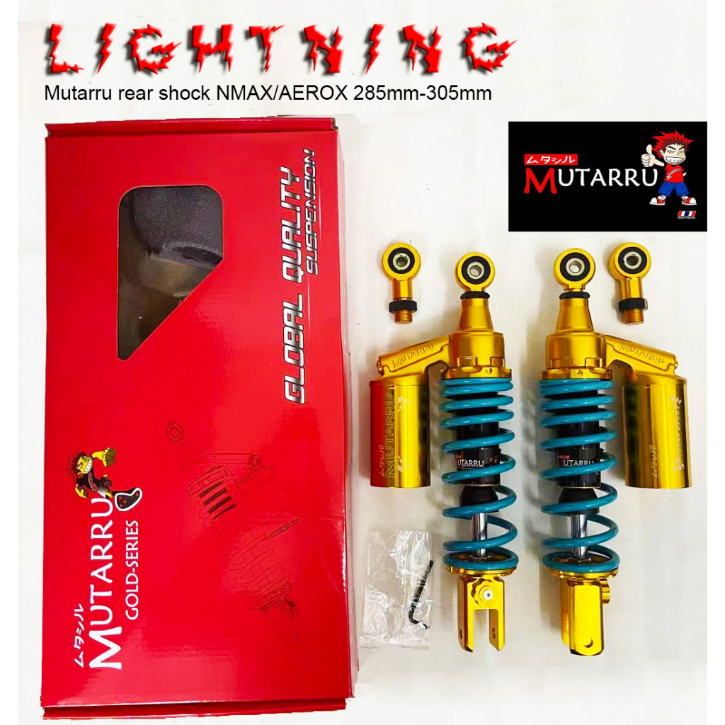 Mutarru rear shock NMAX AEROX shock absober 285-305mm | Shopee Philippines