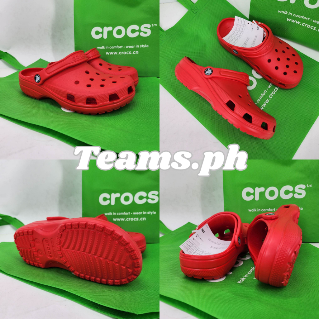 Crocs Classic Clogs Sandals For Men And Women With Ecobag OG2 | Shopee Philippines
