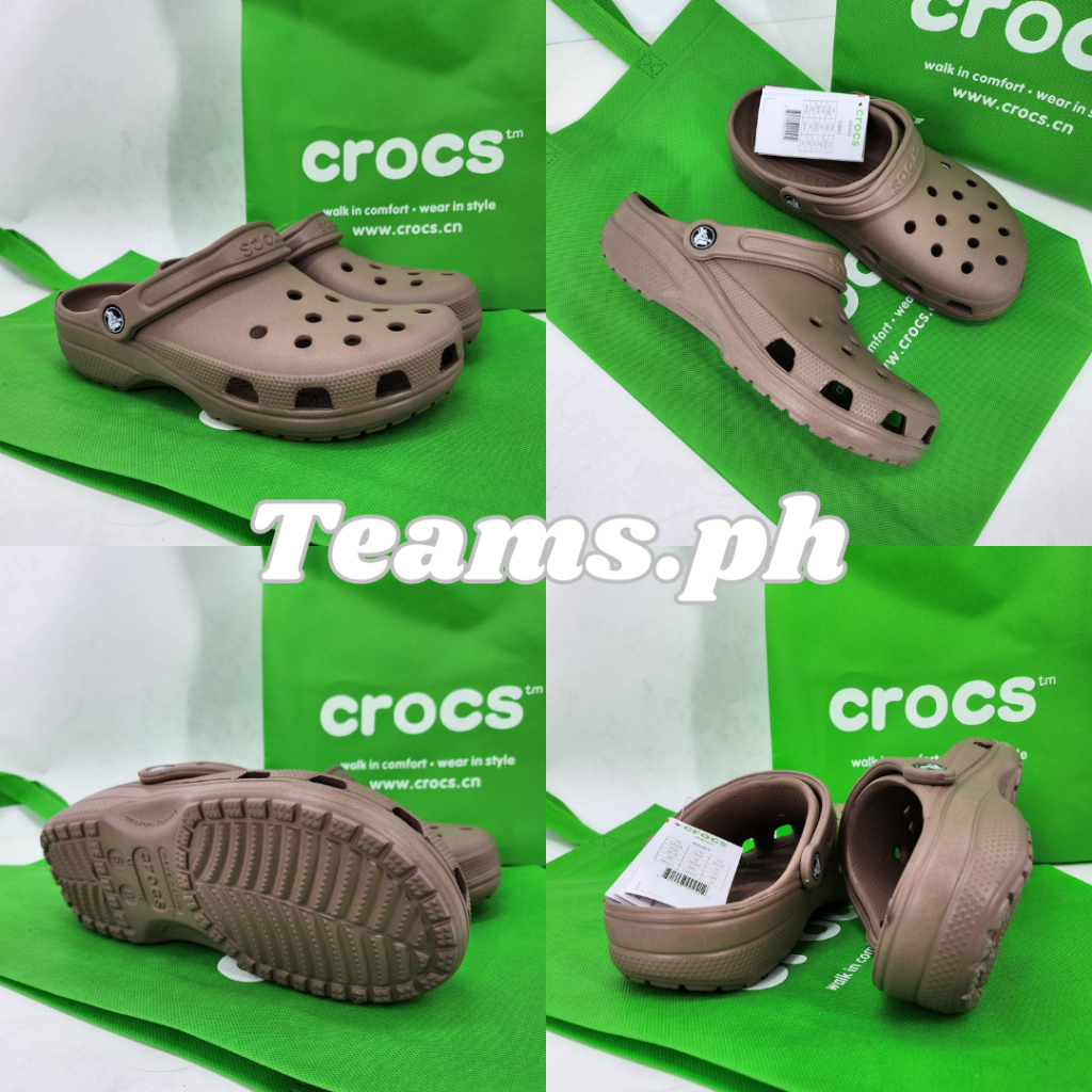 Crocs Classic Clogs Sandals For Men And Women With Ecobag OG2 | Shopee Philippines