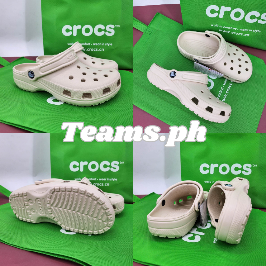 Crocs Classic Clogs Sandals For Men And Women With Ecobag OG2 | Shopee Philippines