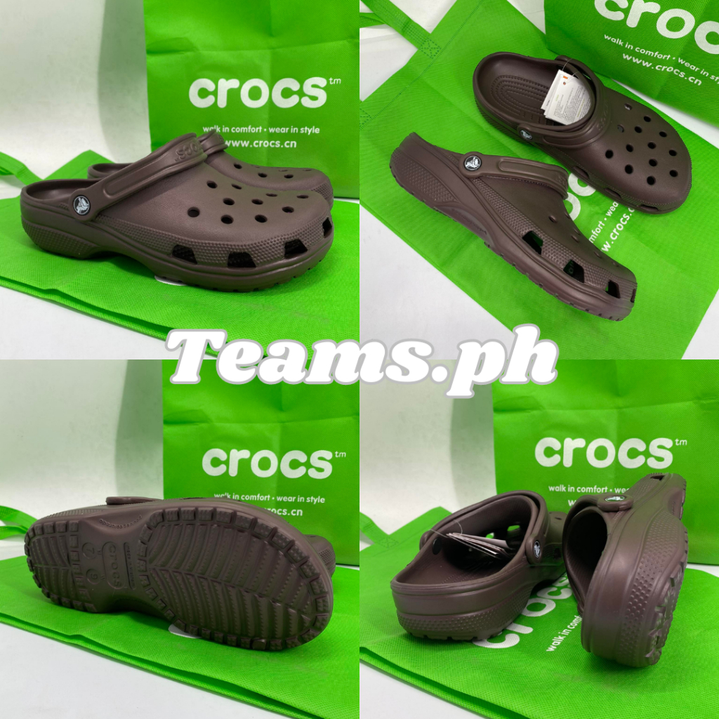 Crocs Classic Clogs Sandals For Men And Women With Ecobag OG2 | Shopee Philippines