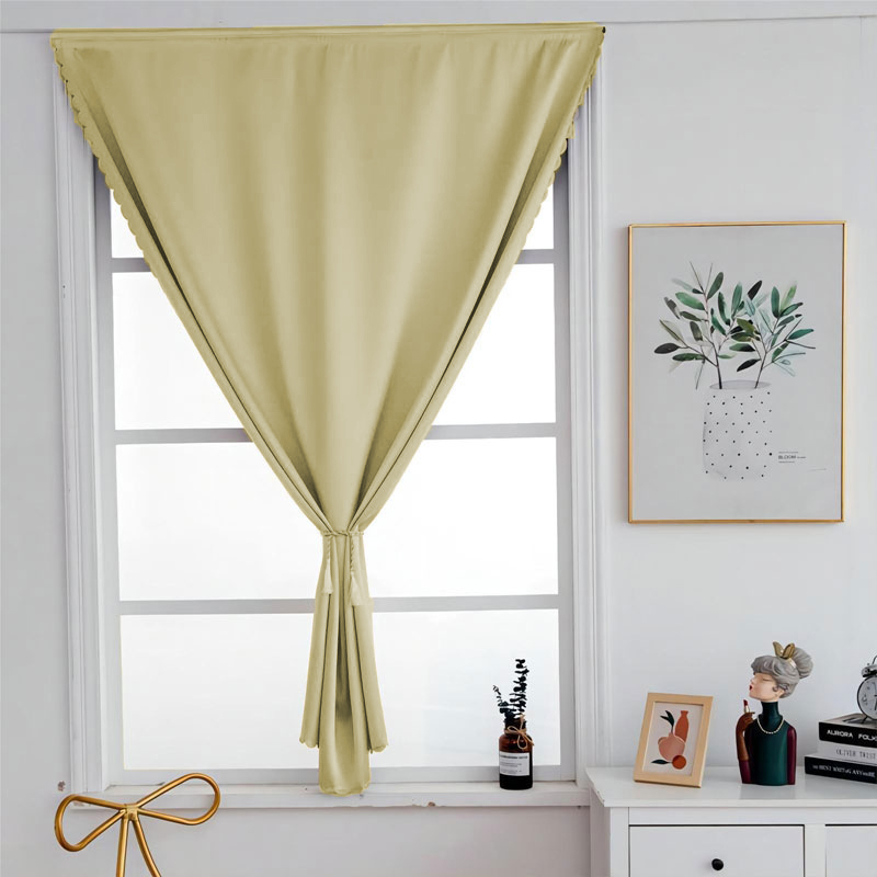 Blackout Curtain Magic Tape Curtain Plain Kurtain Home Curtain Punch ...