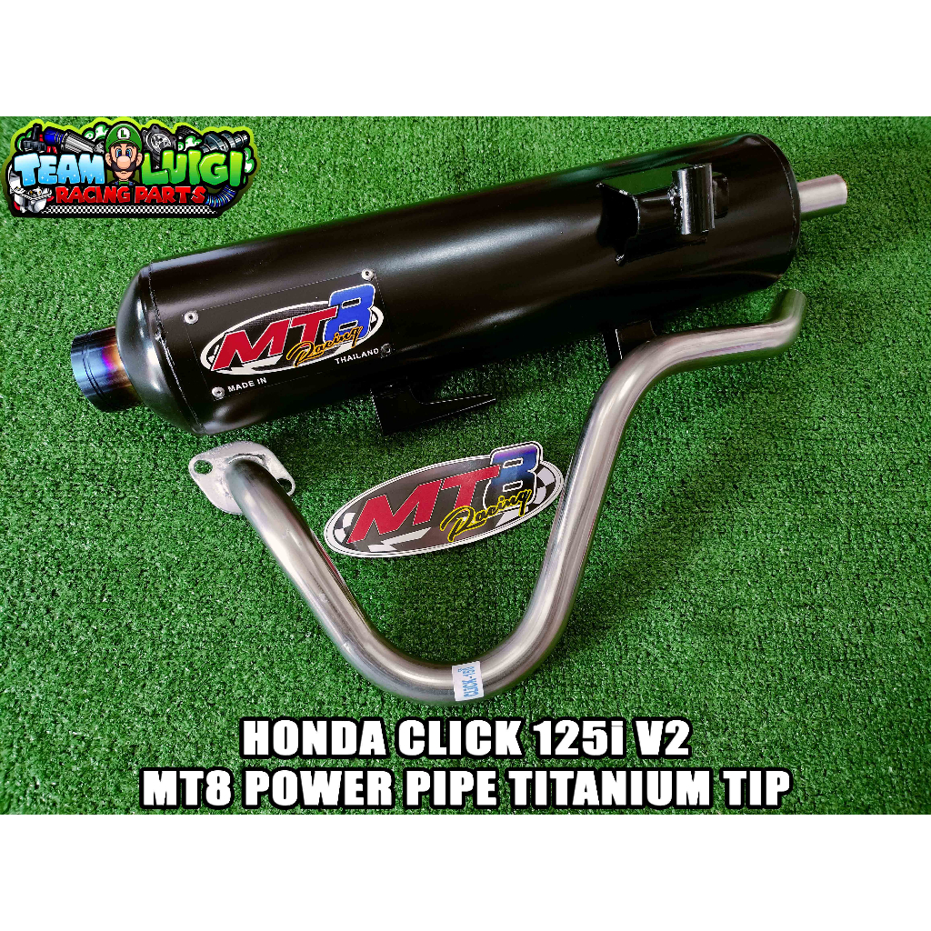 MT8 POWER PIPE TITANIUM TIP HONDA CLICK 125i V2 | Shopee Philippines