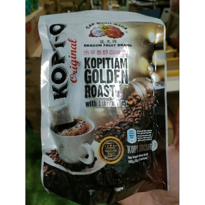 Kopitiam Golden Roast with Liherica 85 Kopi-O Original 160 grams | Shopee Philippines