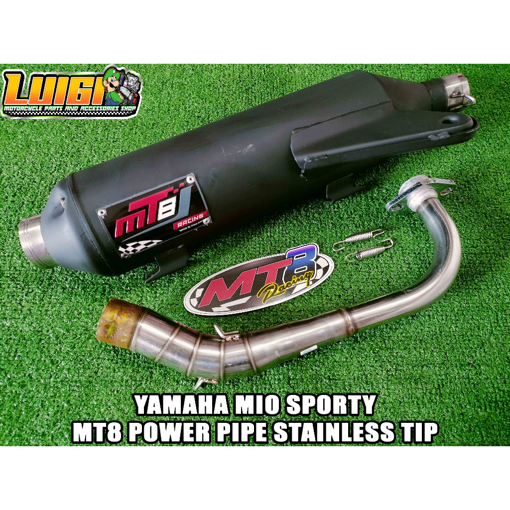 MT8 YAMAHA MIO SPORTY POWER PIPE STAINLESS TIP | Shopee Philippines