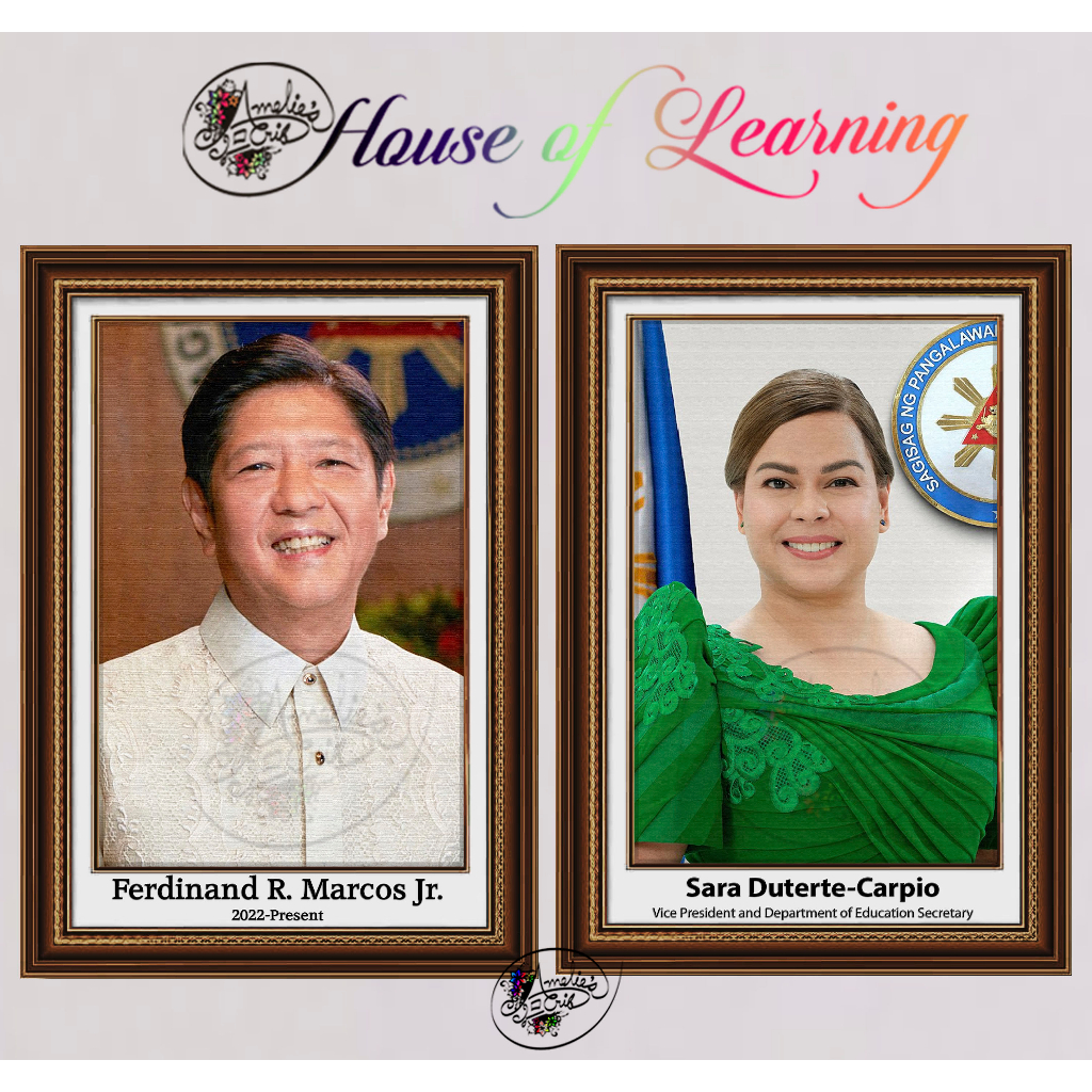 President Bong Bong Marcos, Sara Duterte, Sonny Angara Laminated ...