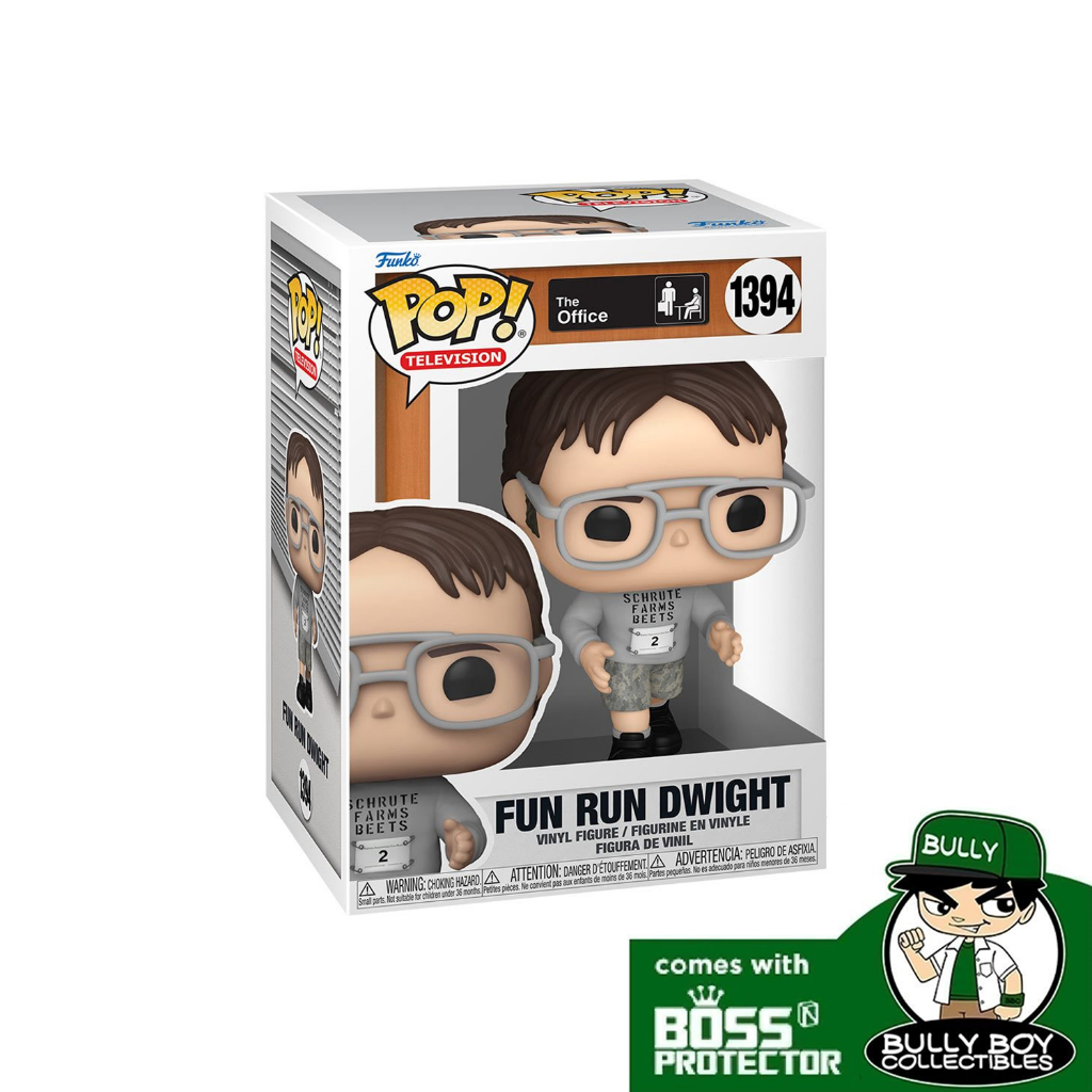Funko Pop! TV - The Office - Fun Run Dwight 1394 With Boss Protector ...