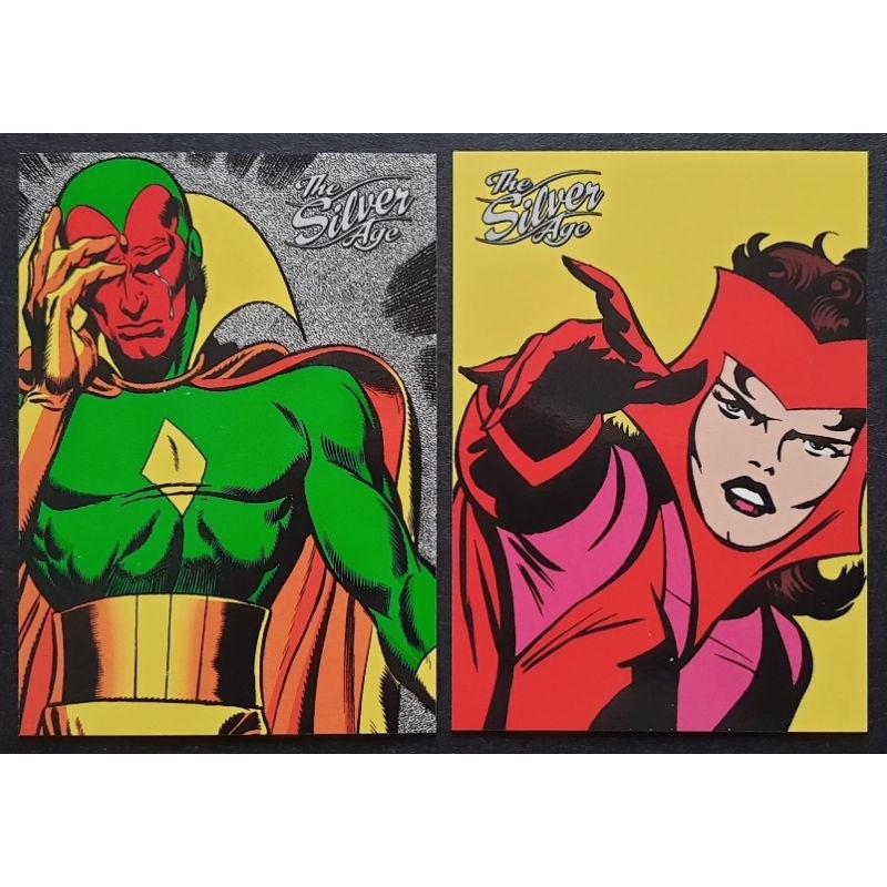 COMPLETE SET! 1998 Skybox Marvel Silver Age Trading Cards | Shopee ...