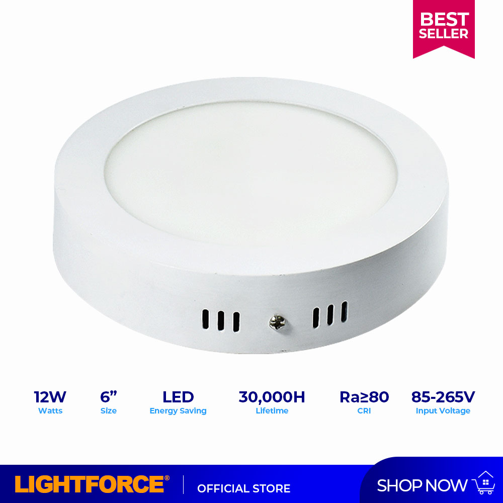 Lightforce LED SURFACE TYPE 12W RD 6 | Shopee Philippines
