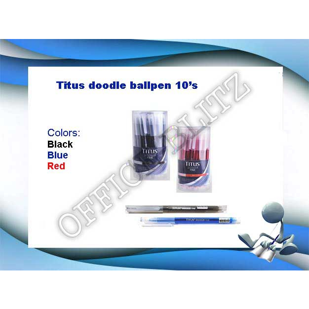 Titus doodle ballpen fine (10pcs) | Shopee Philippines